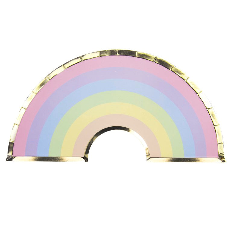 Pastel Rainbow Party Plates | Rainbow Party Supplies UK – Pretty Little ...