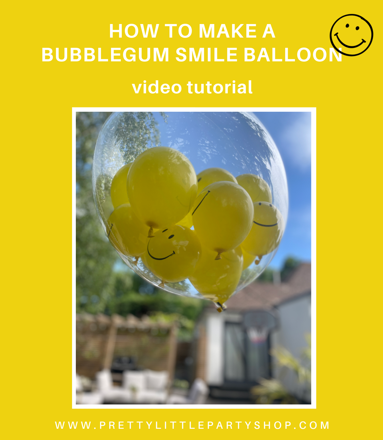 How To Make A Bubblegum Balloon Smiley Face | Easy Balloon Tutorial ...