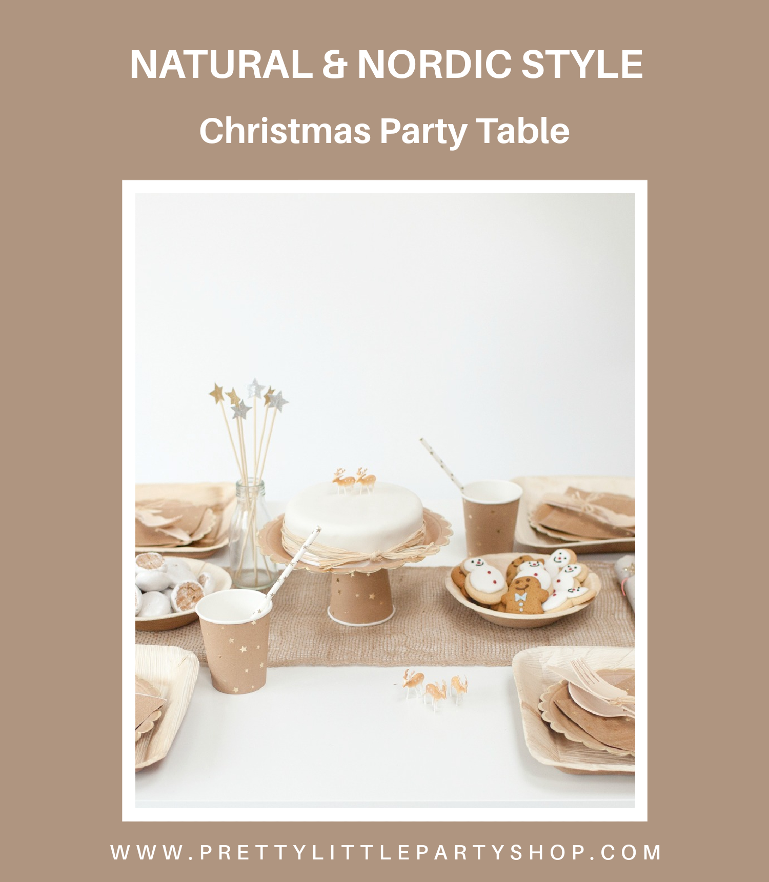 Natural Nordic Christmas Party Style – Pretty Little Party Shop
