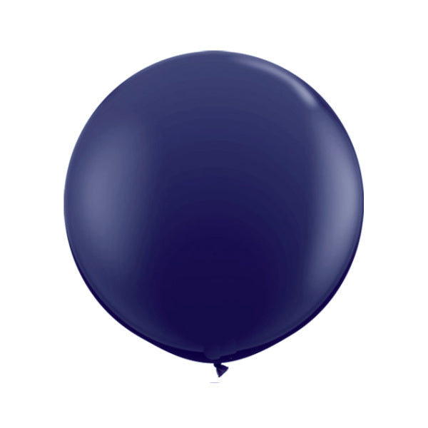 17" Navy Round Latex Balloon | Tuftex Balloons UK – Pretty Little Party ...
