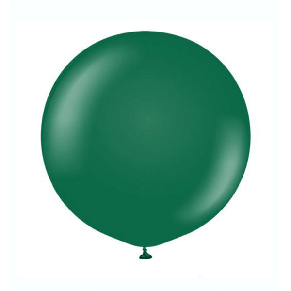 18" Green Round Latex Balloon | Round Balloons UK – Pretty Little Party ...