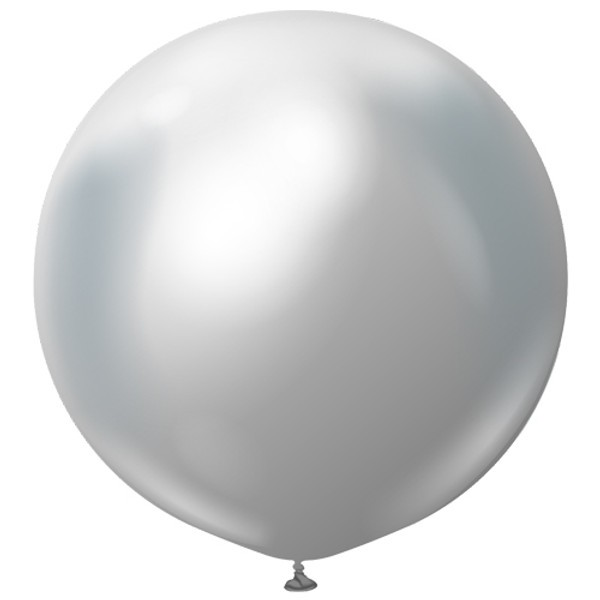 Chrome Silver 36inch Balloons | Kalisan Mirror Balloons UK – Pretty ...