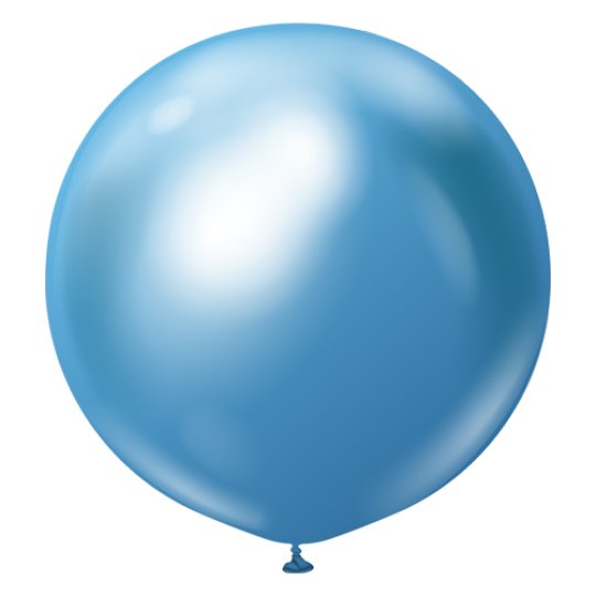 Chrome Blue 24inch Balloons | Kalisan Balloons UK – Pretty Little Party ...