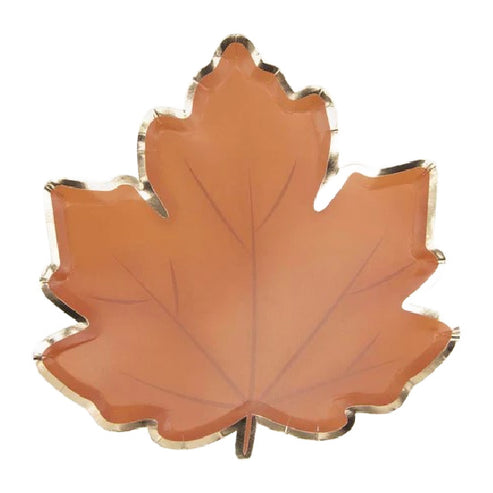 Maple Leaf leaves shaped Paper Plates UK for Autumn and Thanksgiving ...