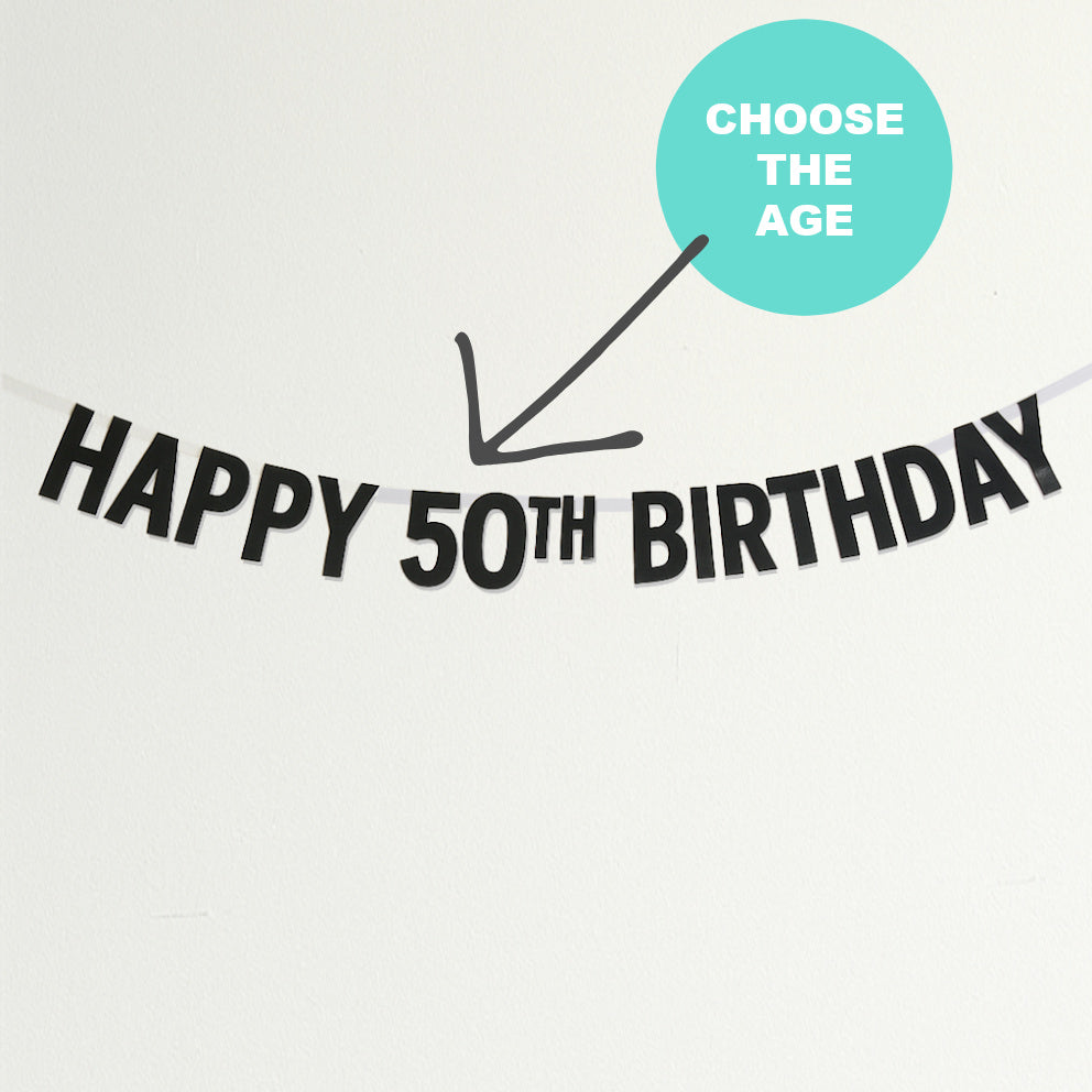 Milestone Birthday Bunting | 21st, 40th or 60th Birthday Banner Custom ...