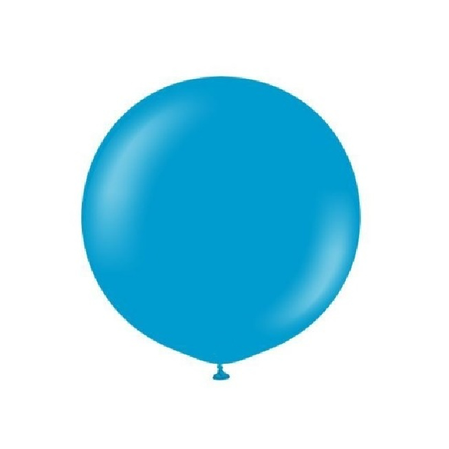 18" Caribbean Blue Balloons | Plain Latex Balloons | Kalian Balloons ...