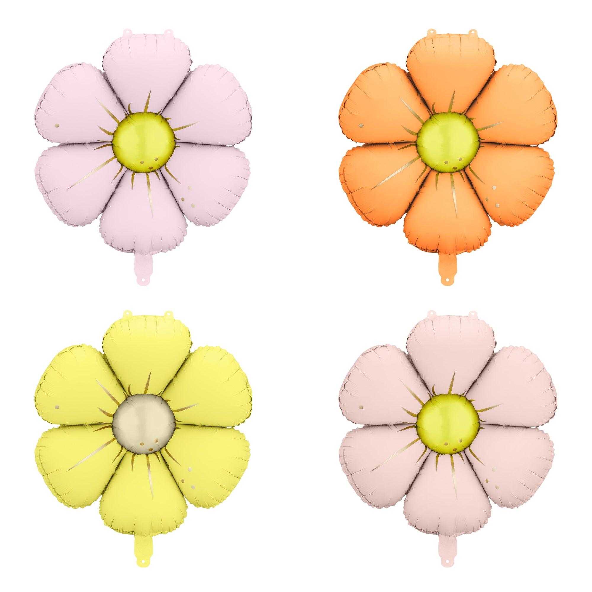 4 pack of Daisy Balloons | Daisy Foil Balloon UK – Pretty Little Party Shop
