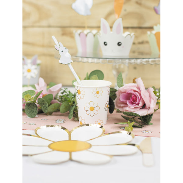 Daisy Shaped Paper Cups | Hippy Party Party Cups | Easter Party ...