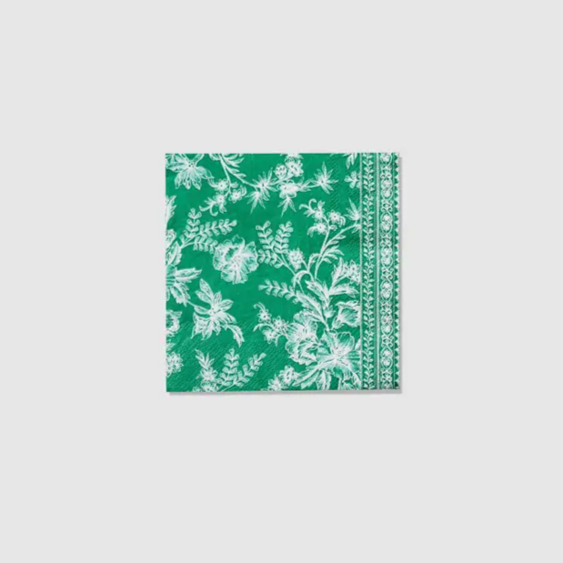 Jade Green Toile Paper Napkins | Quality Serviettes for Special ...