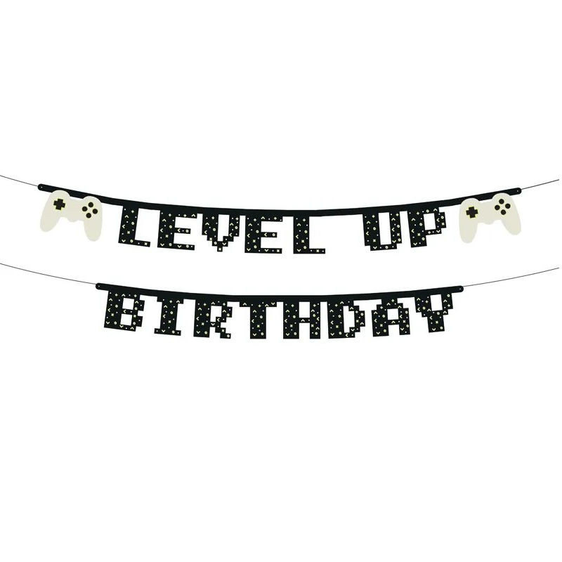 Gamer Level Up Party Banner | Gaming Party UK – Pretty Little Party Shop