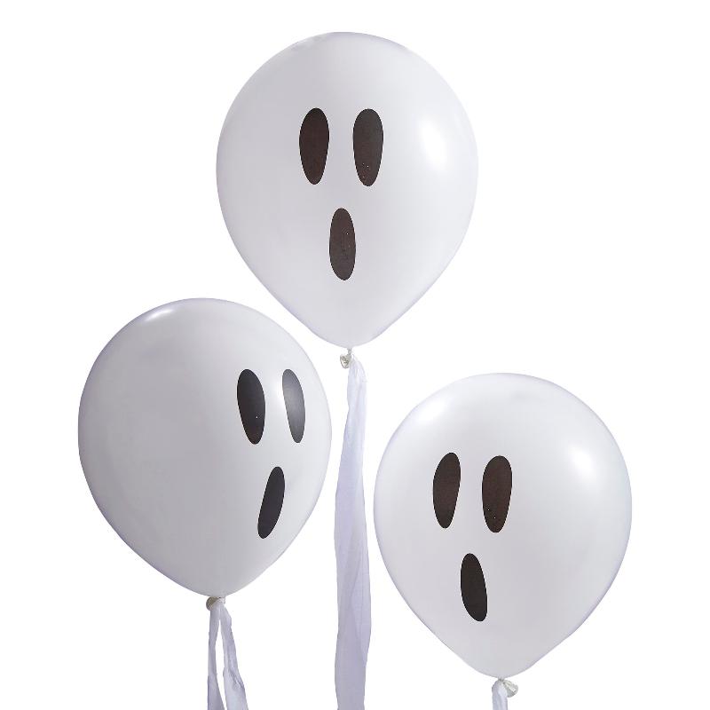 Halloween Ghost Balloons With Streamers | Halloween Balloons UK ...