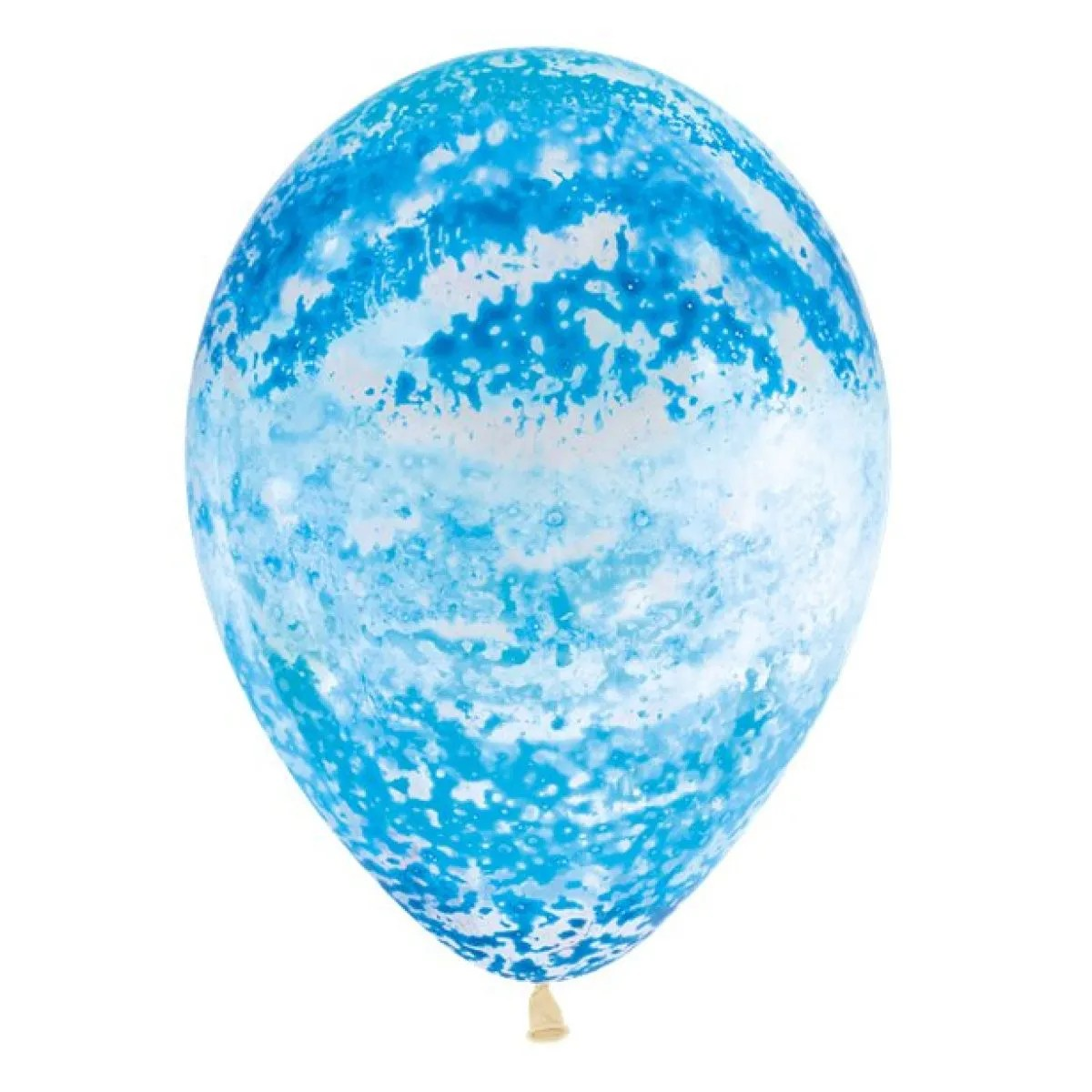 Blue Graffiti Marble Balloons | Marble Balloons | Online Balloons UK ...