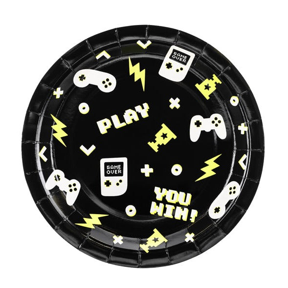 Gamer Party Plates | Gaming Party Supplies – Pretty Little Party Shop