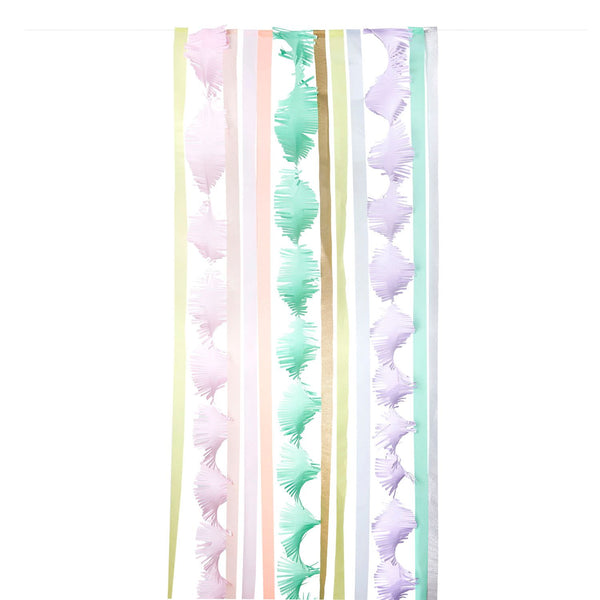 Luxury Paper Streamer Backdrop | Pastel Paper Streamer Set ...