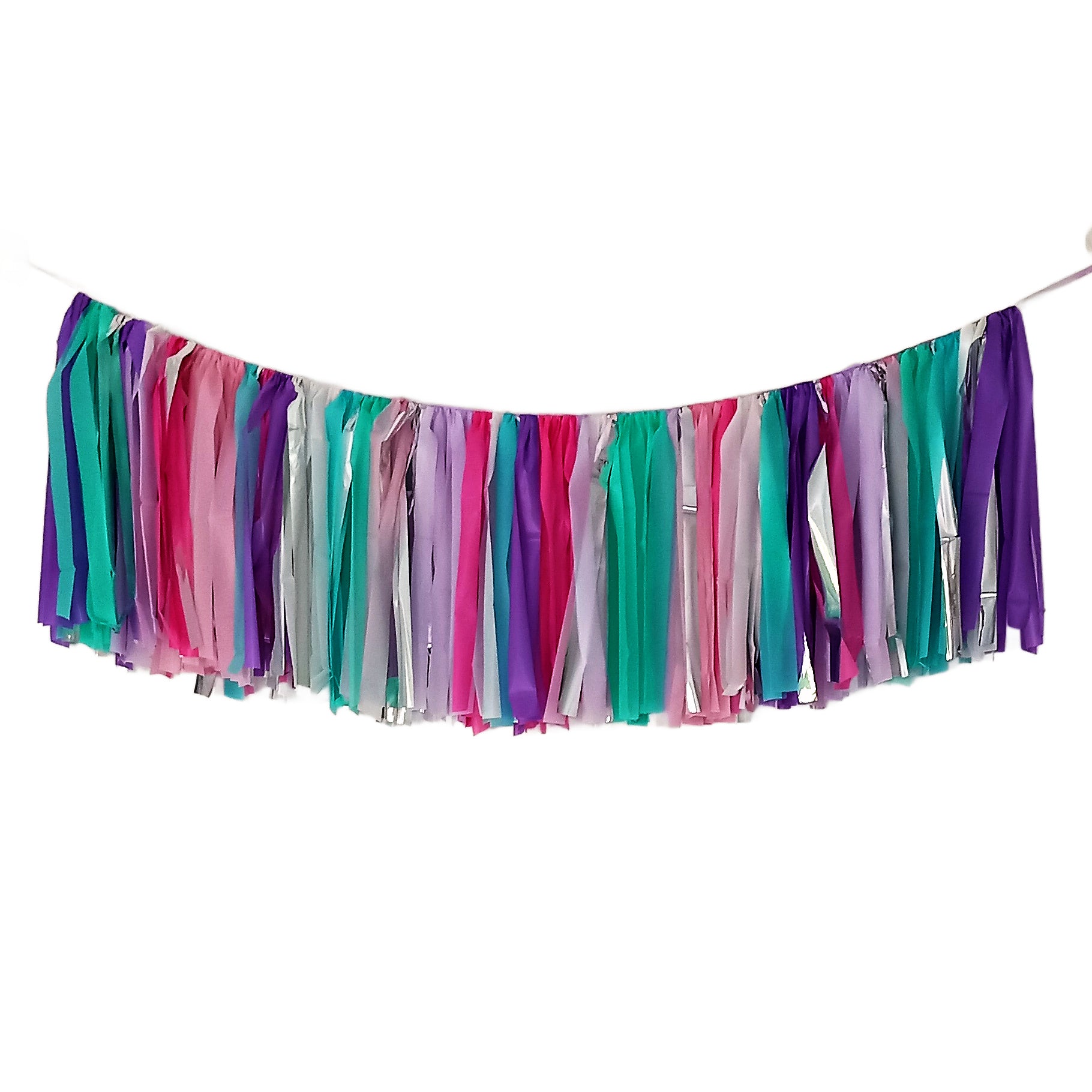 Mermaid Streamer Garland | Handmade Party Backdrop Decoration – Pretty ...