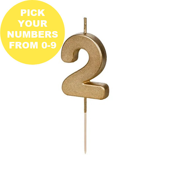 Milestone Birthday Candle | Number Candles Party Deco – Pretty Little ...