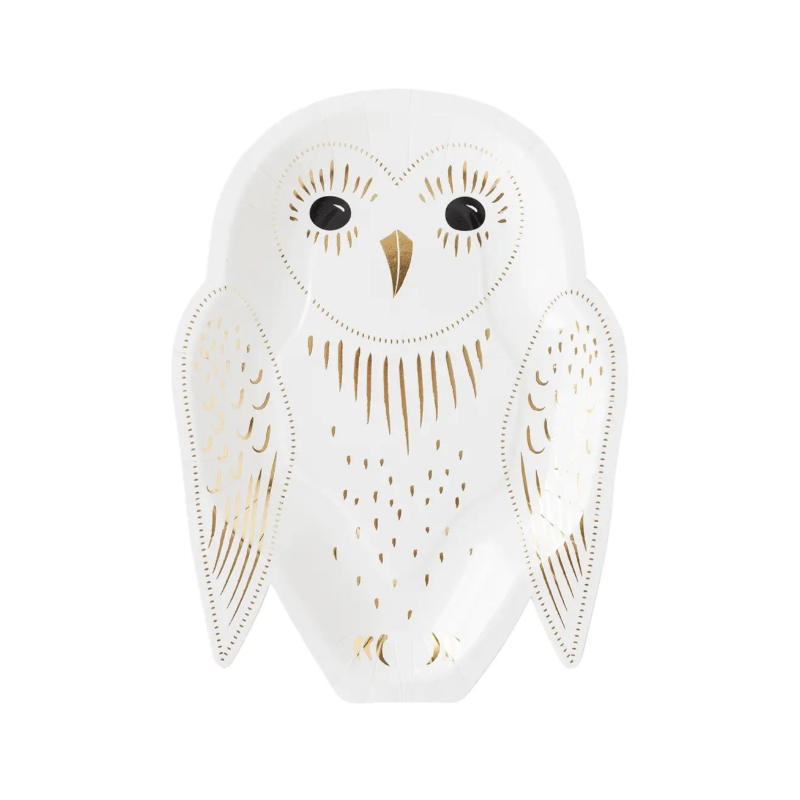 Owl Shaped Paper Plates | Hedwig Style Party Plates – Pretty Little ...