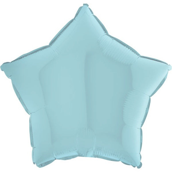 Light Blue Star Foil Balloons | Helium Balloons | Online Balloonery ...
