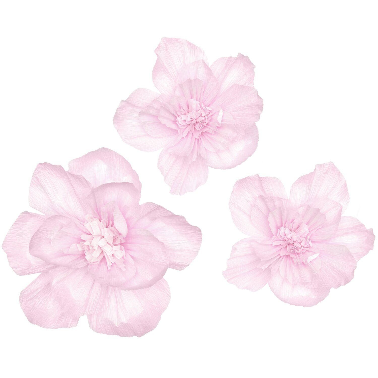 Beautiful Pale Pink Paper Flower Decorations | Paper Flowers UK ...