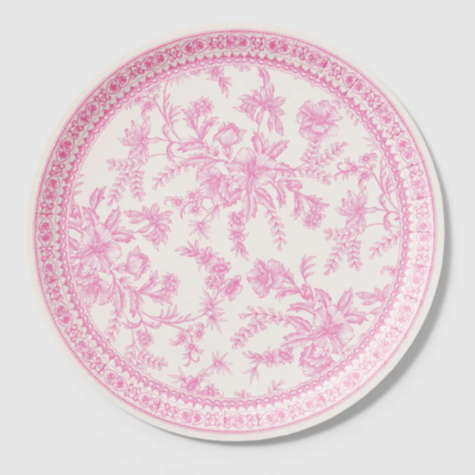 Pink Toil Dinner Plates | Quality Plates for Tablescapes | Coterie ...