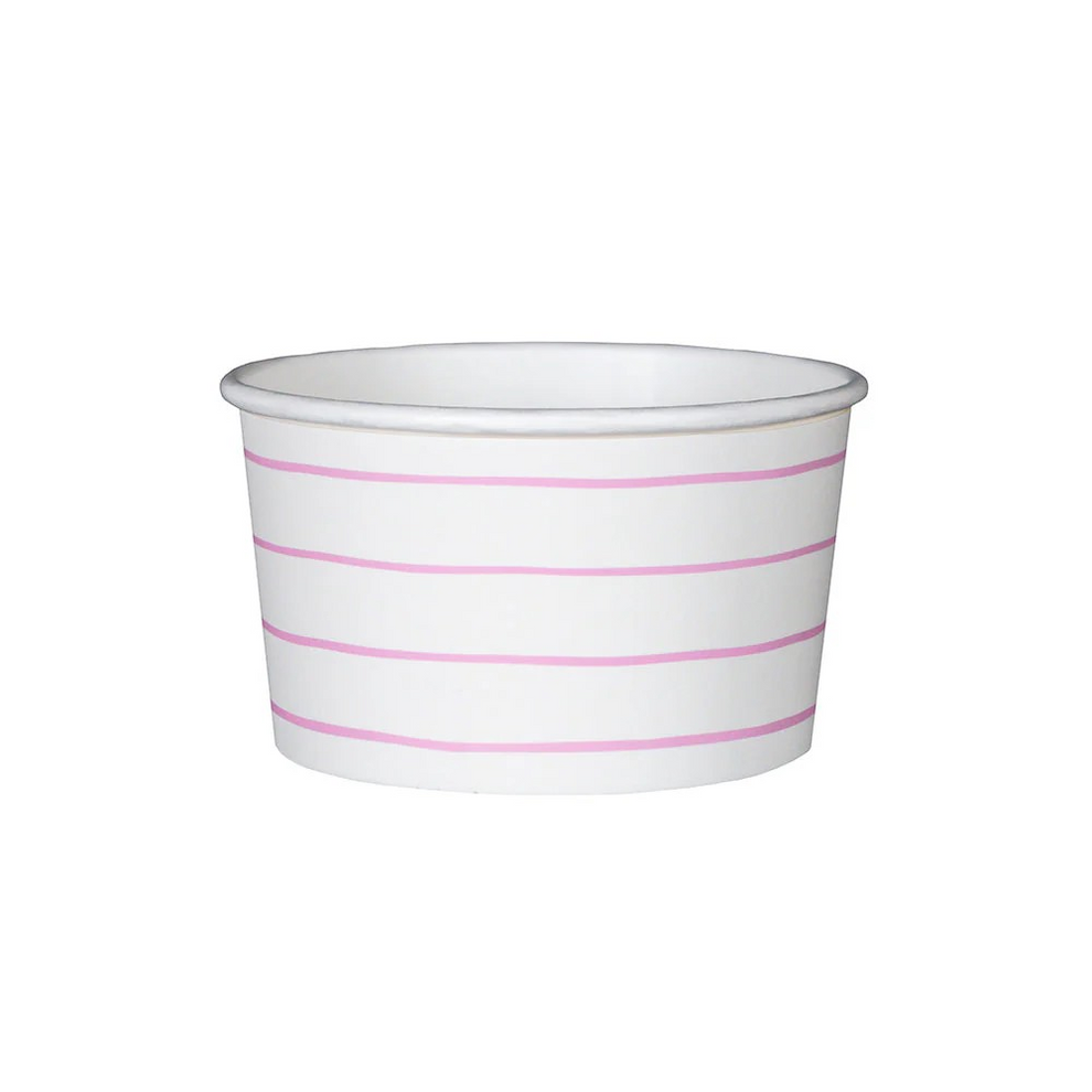 Pink Striped Treat Cups | Ice Cream Cups | Ice Cream Party Supplies ...