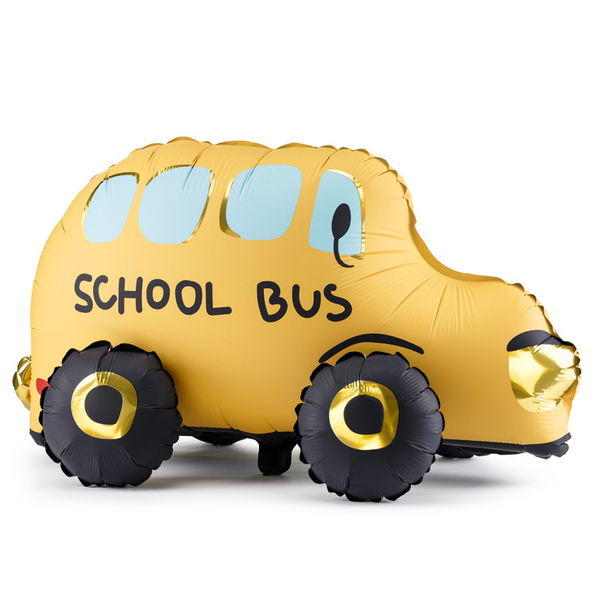School Bus Balloon | School Bus Foil Balloon – Pretty Little Party Shop