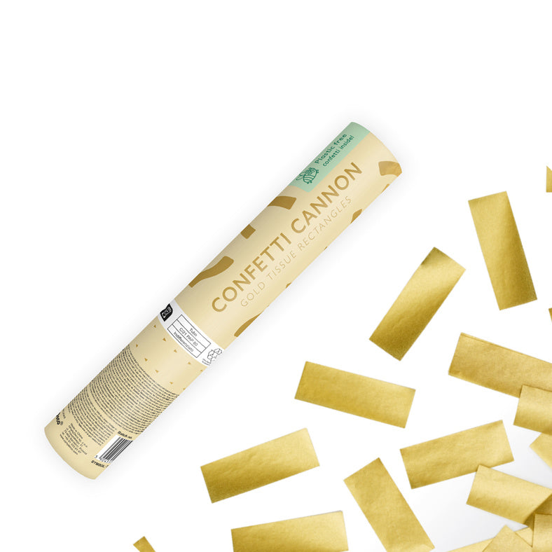 Gold Confetti Cannon |Small Confetti Cannons for Parties UK – Pretty ...