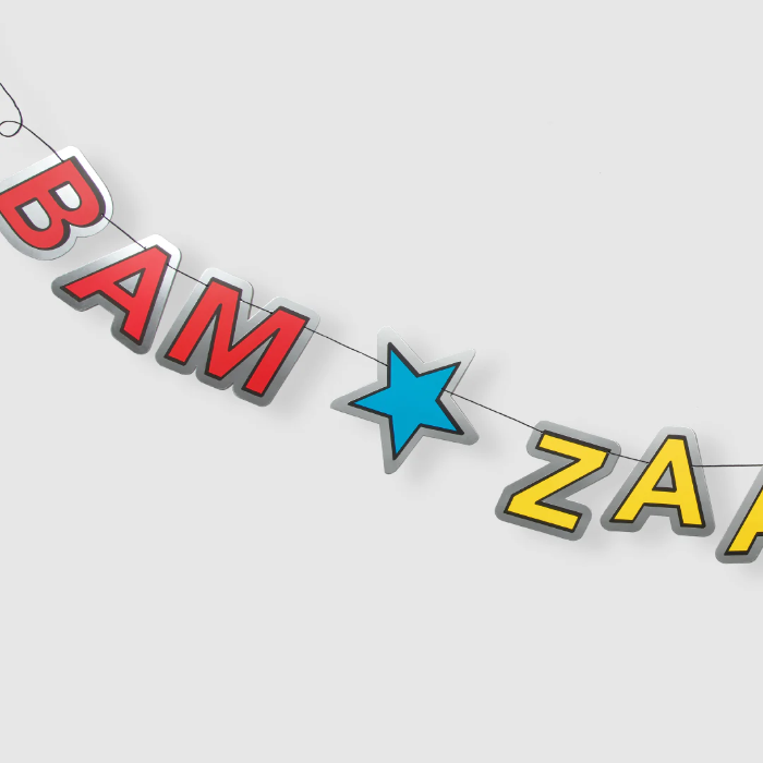 Large Super Hero Party Banner | Kids Party Supplies – Pretty Little ...