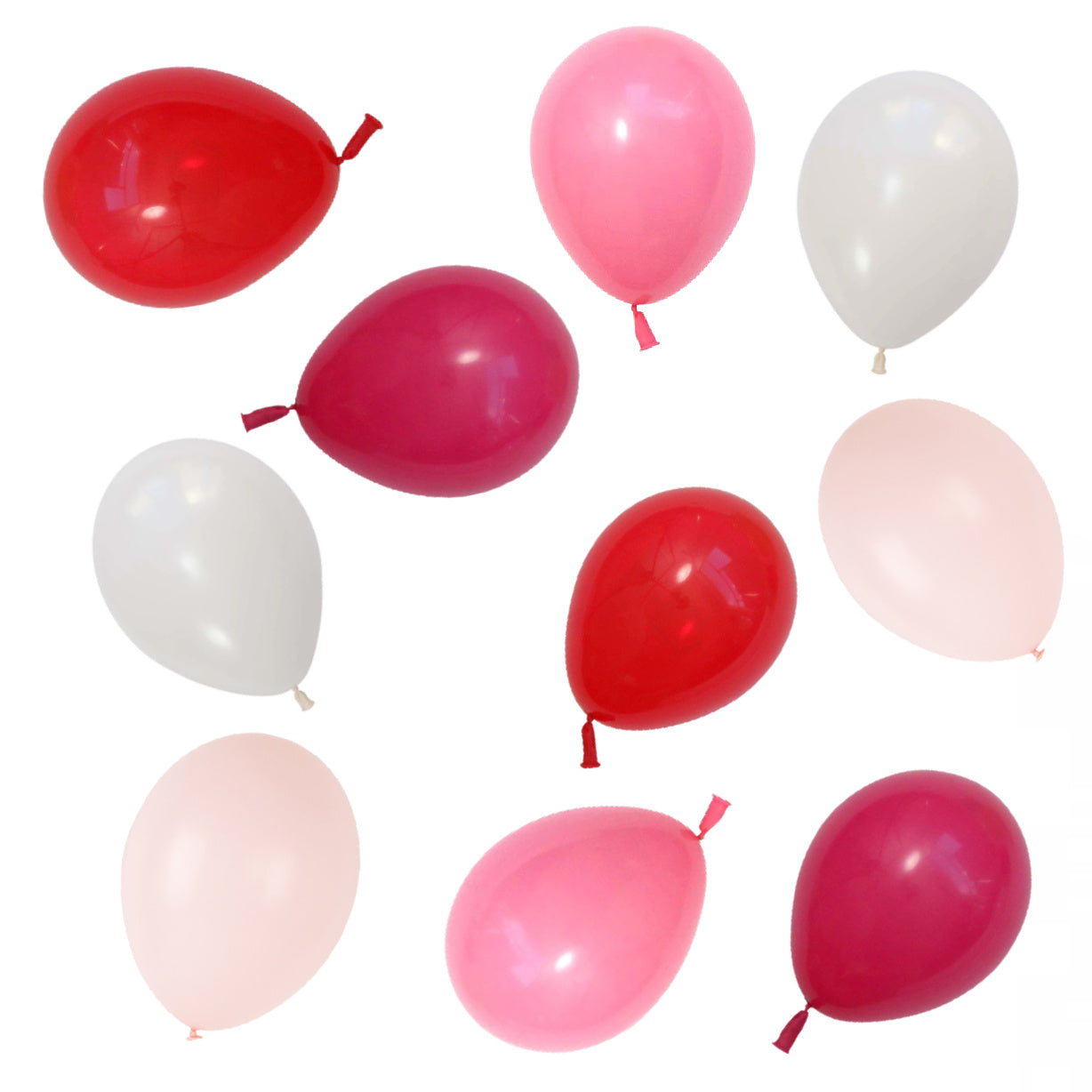 Valentines Mix Balloons | Assorted Pink Latex Balloons – Pretty Little ...