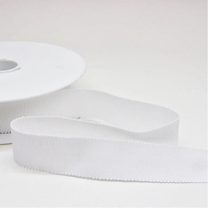 White Grosgrain Ribbon (25m) – Pretty Little Party Shop