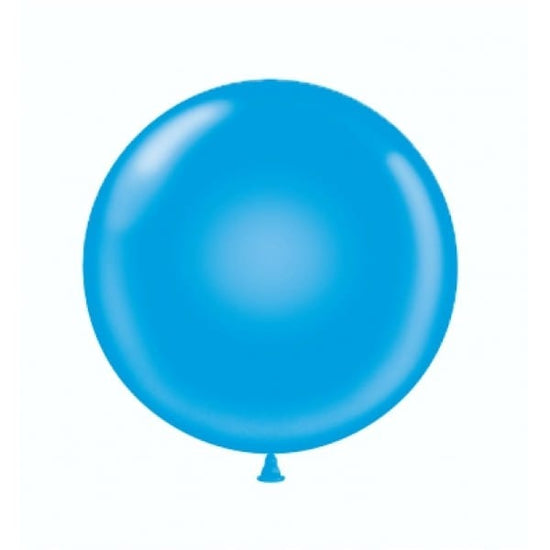 17" Blue Round Latex Balloon | Round Balloons UK – Pretty Little Party Shop