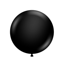 17" Black Round Latex Balloon | Round Balloons UK – Pretty Little Party ...