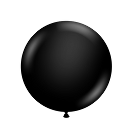 17" Black Round Latex Balloon | Round Balloons UK – Pretty Little Party ...