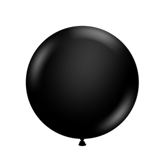 17" Black Round Latex Balloon | Round Balloons UK – Pretty Little Party ...