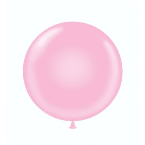 17" Pink Round Latex Balloon | Tuftex Balloons UK – Pretty Little Party ...