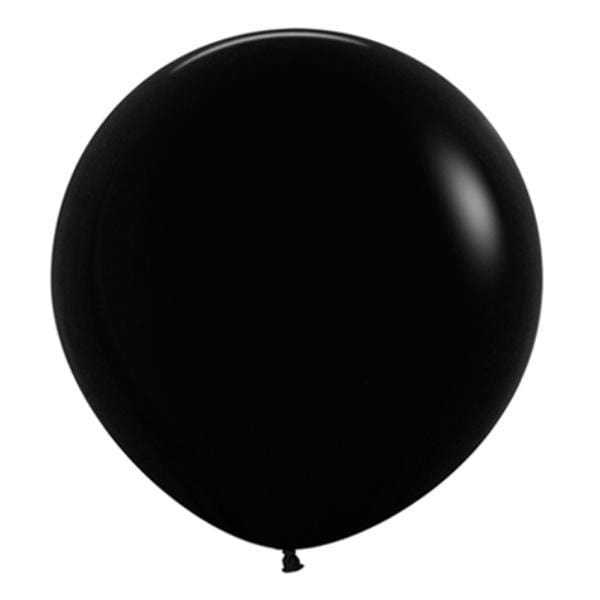 24" 60cm Round Balloons | Black Round Balloons | Sempertex Balloons ...