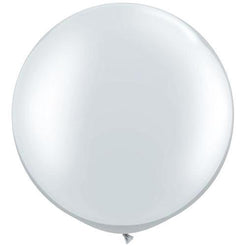 Silver Giant Round Balloon | 3ft Jumbo Balloons | 36" Wedding Balloons ...