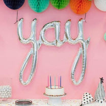 Yay Word Balloon | Big Yay Script Balloon | Online Balloons UK – Pretty ...