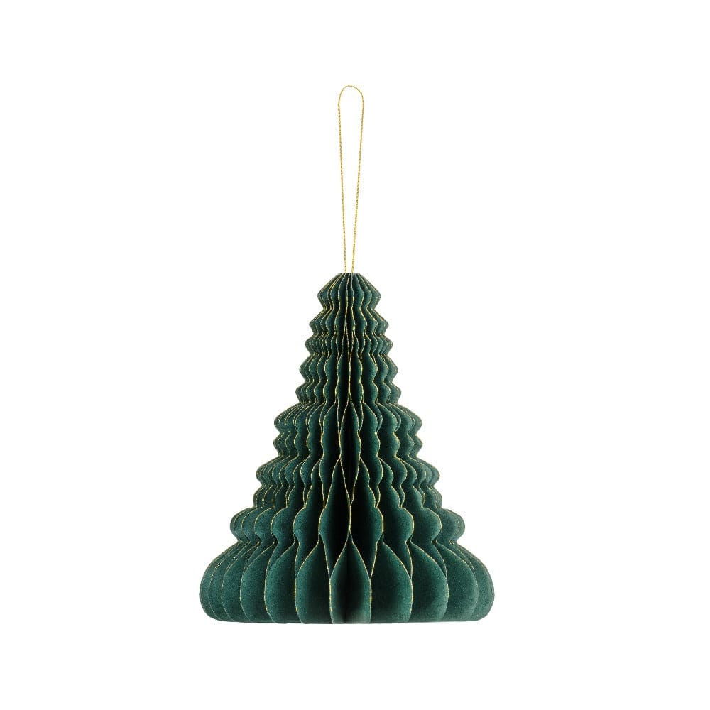 Paper Honeycomb Christmas Tree Decoration | Green Honeycomb Trees ...