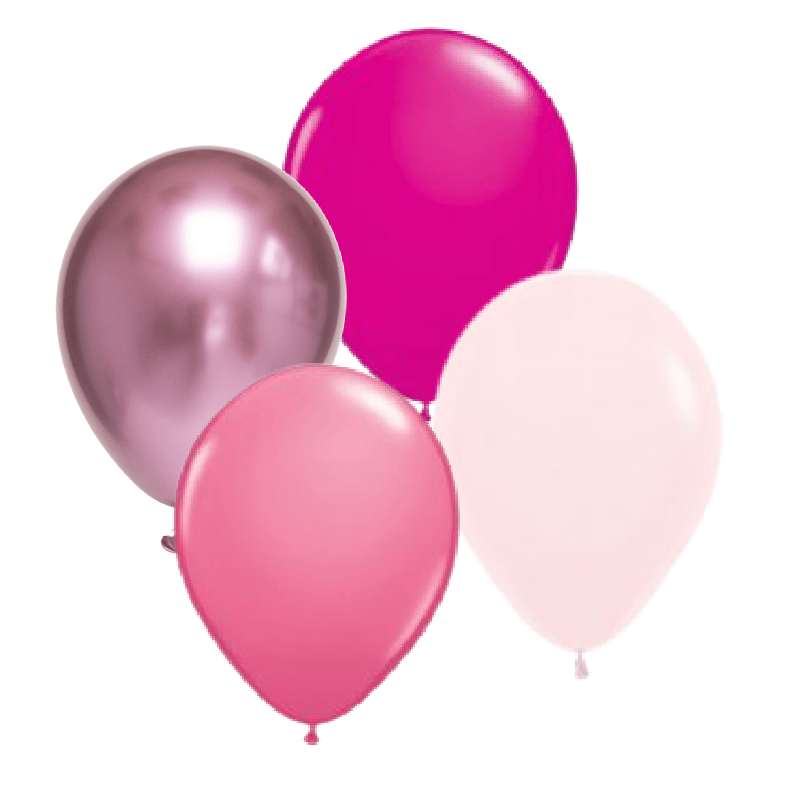 Fairy Mix Pink Balloons | Assorted Pink Latex Balloons – Pretty Little ...