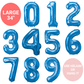 Large Balloon Numbers | Blue Foil Number Balloon 34" – Pretty Little ...