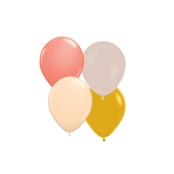 Boho Mini Balloon Mix | Latex Wedding Balloons | Balloons UK – Pretty ...