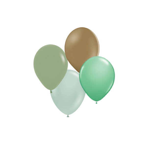 Mini Balloon Mix | Woodland Party Balloons | Balloons UK – Pretty ...