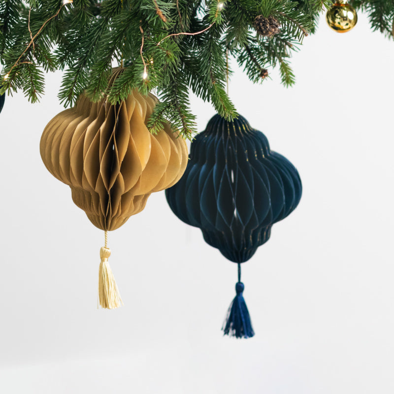 Paper Honeycomb Christmas Decorations | Paper Lanterns | Paper Stars ...