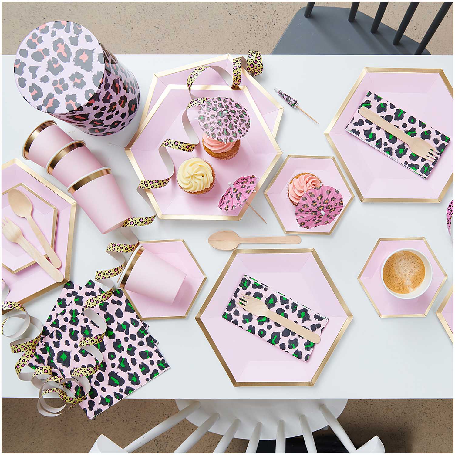 Neon Leopard Print Napkins | Cool and Modern Party Supplies UK – Pretty ...