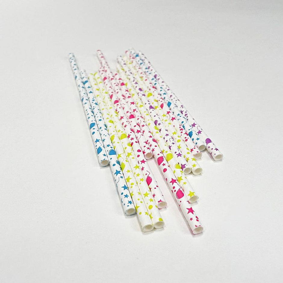 Striped Paper Straws UK | Biodegradable Paper Straws – Pretty Little ...