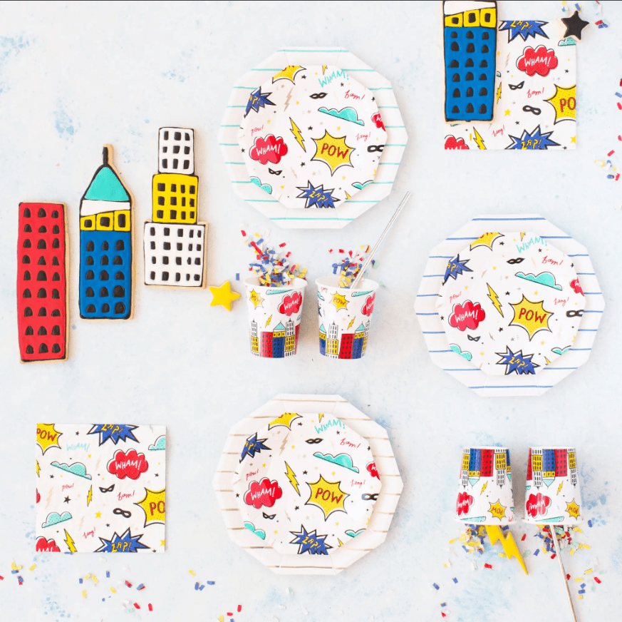 Superhero Party Plates | Daydream Society UK – Pretty Little Party Shop
