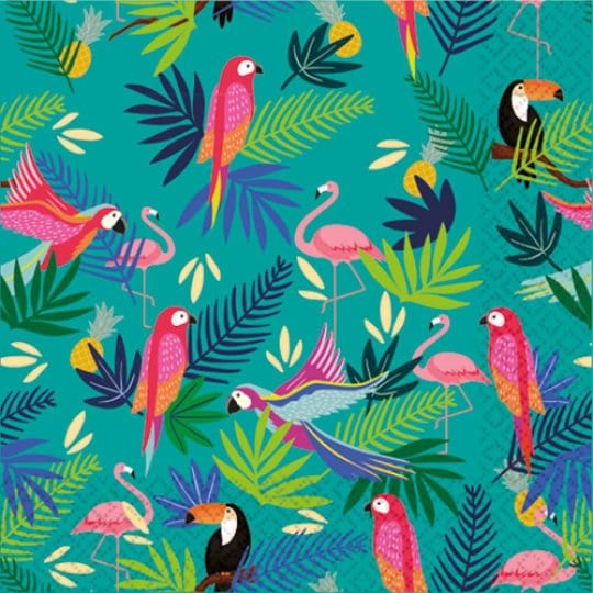 Tropical Bird Napkins | Tropical Party Supplies & Decorations – Pretty ...