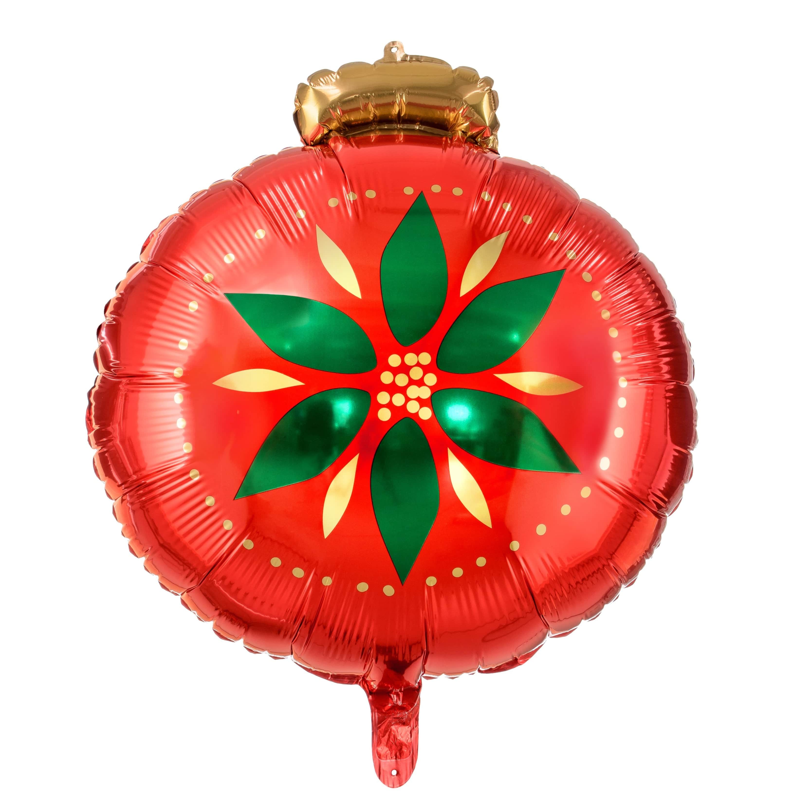 Christmas Bauble Balloon - Red Fantastic Christmas Balloons – Pretty ...