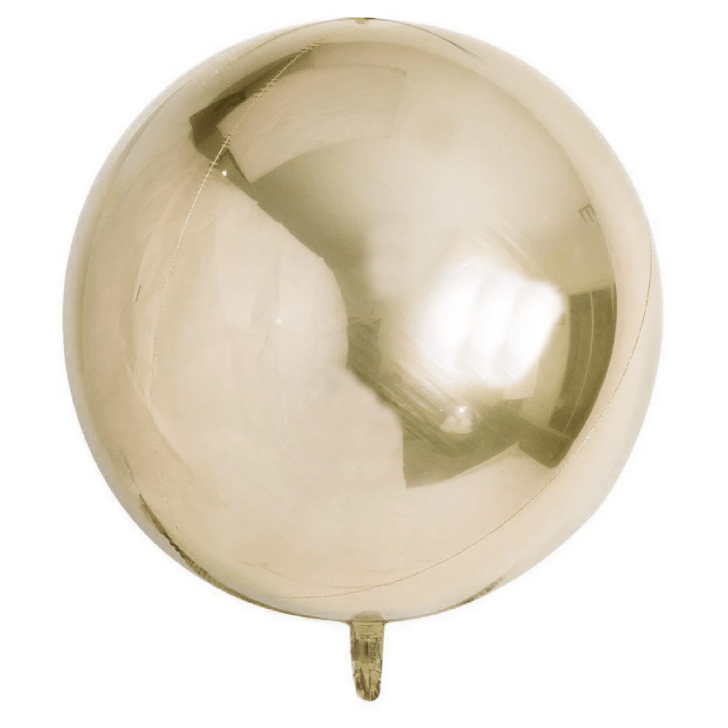 Orb Balloons 16" | White Gold Orbz Balloons | Helium Balloons Events ...